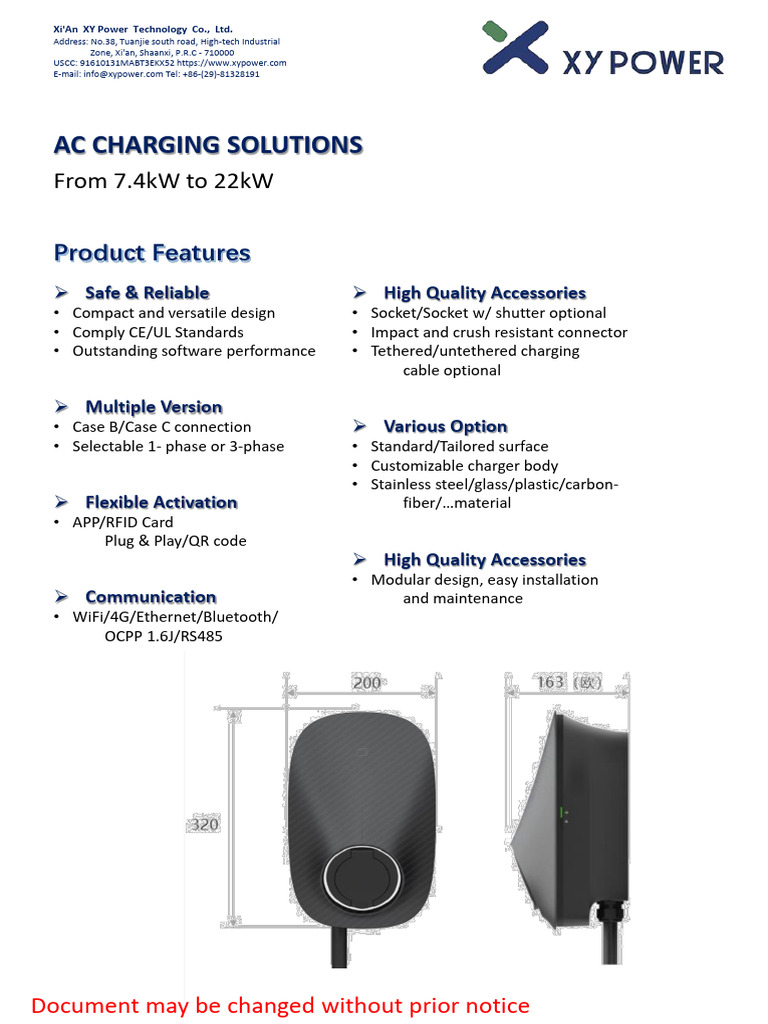 Catalog - AC Charging Solution | Download Free PDF | Electrical ...