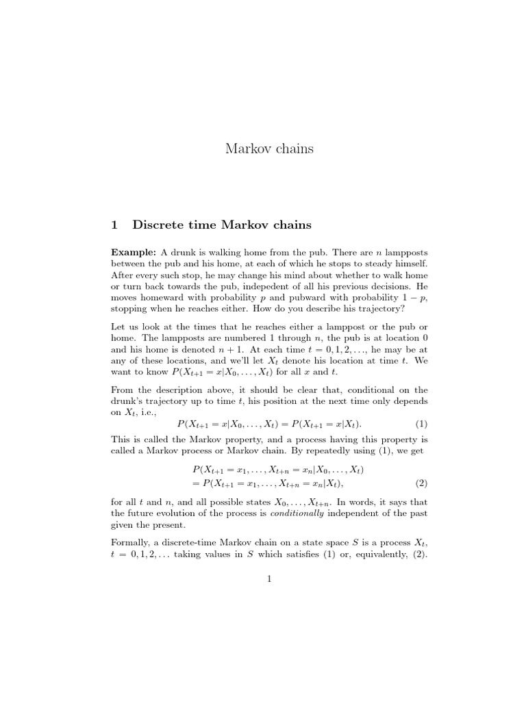 Markov Chains | PDF
