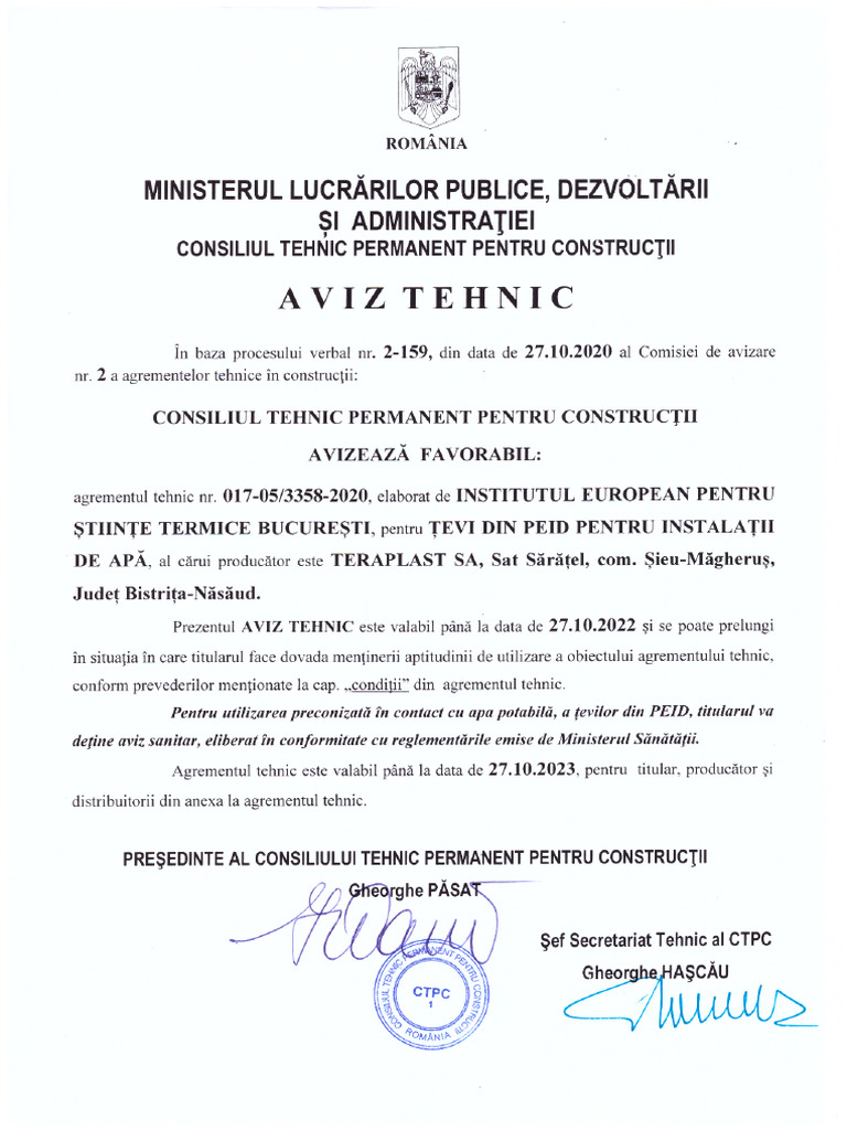 AV 3358 Tevi PEhD | PDF