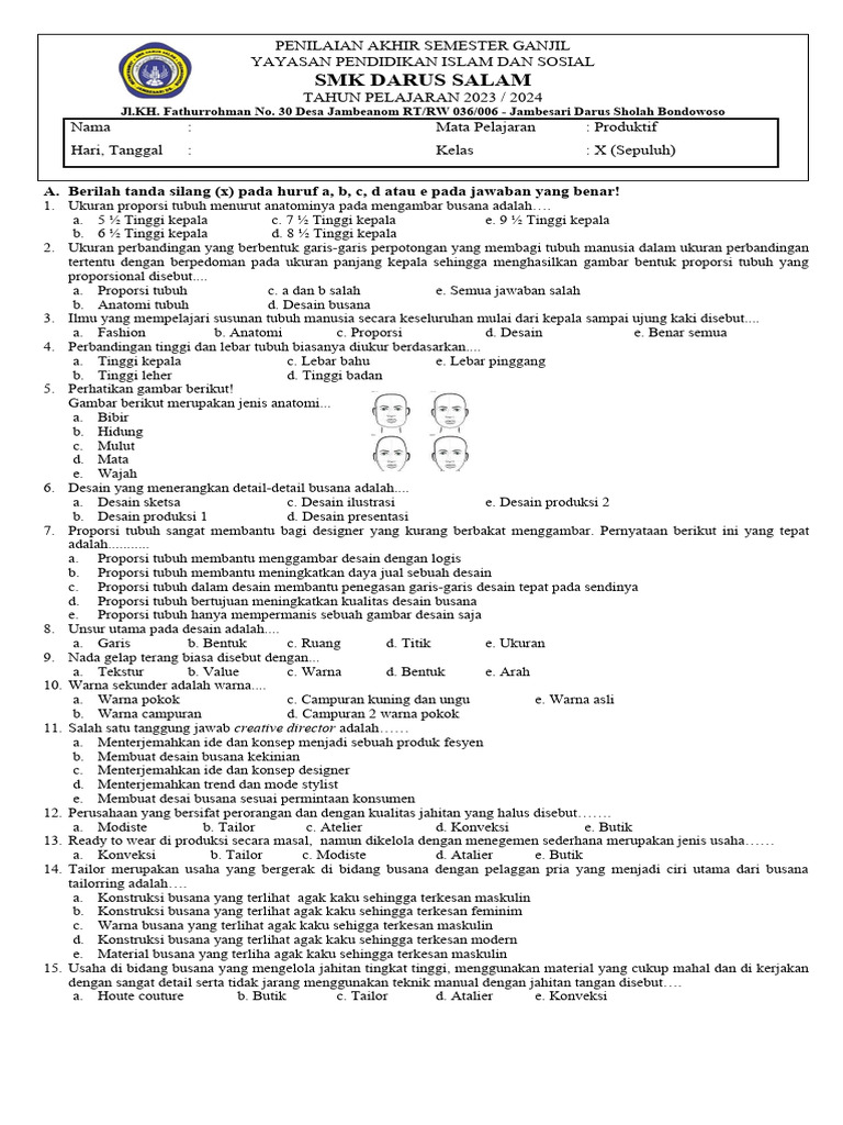 X Ganjil | PDF | Seni