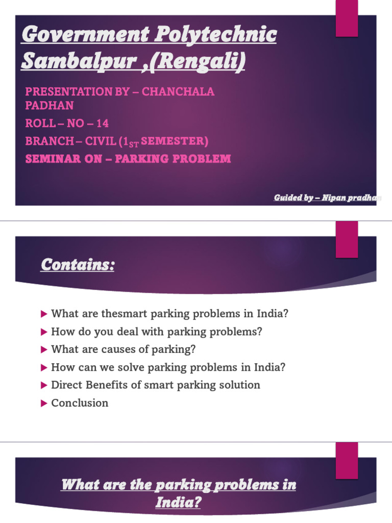 Smart Parking Solutions in India | PDF | Technology & Engineering