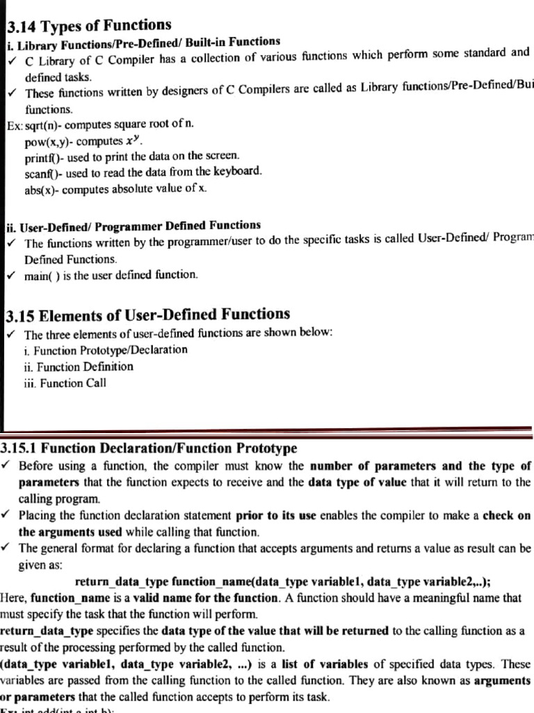 Functions | PDF | Parameter (Computer Programming) | Information Technology