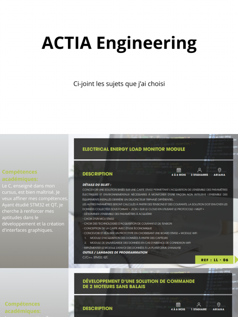 ACTIA Engineering | PDF
