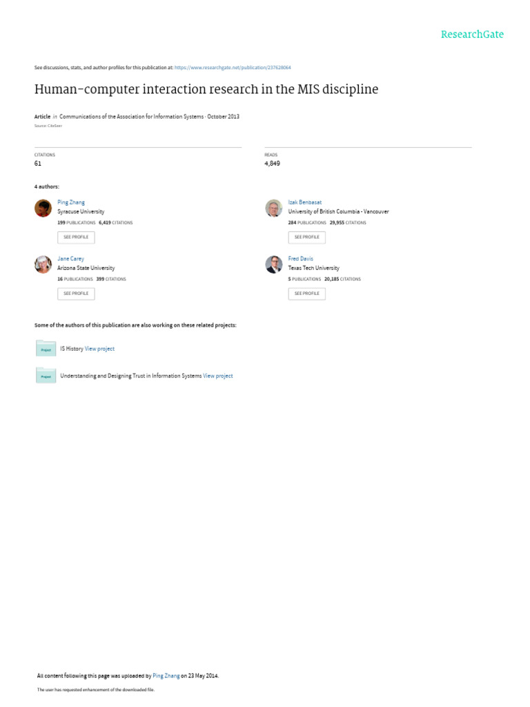 Viewcontent Cgi | PDF | Human–Computer Interaction | Information System