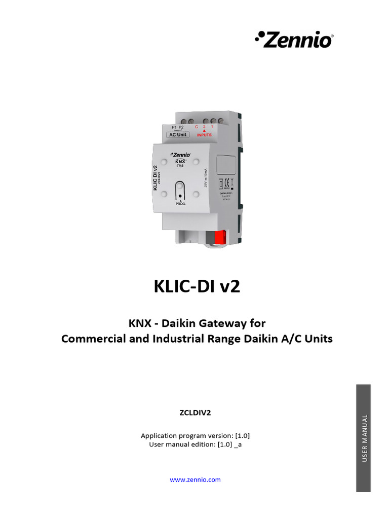 KLIC-DI V2 Installation and Operation Manual V1.0a English | PDF | Air ...
