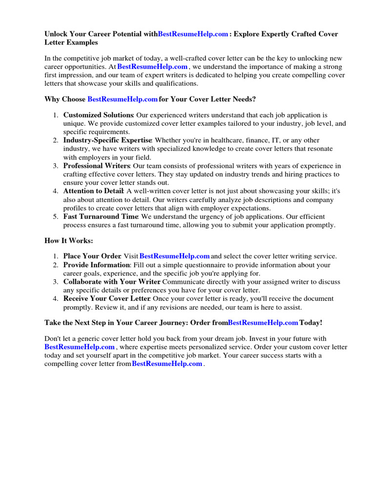 Create Cover Letter Examples | PDF | Résumé