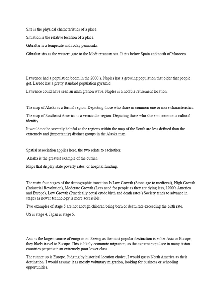 Essay Notes | PDF | Human Migration | Immigration