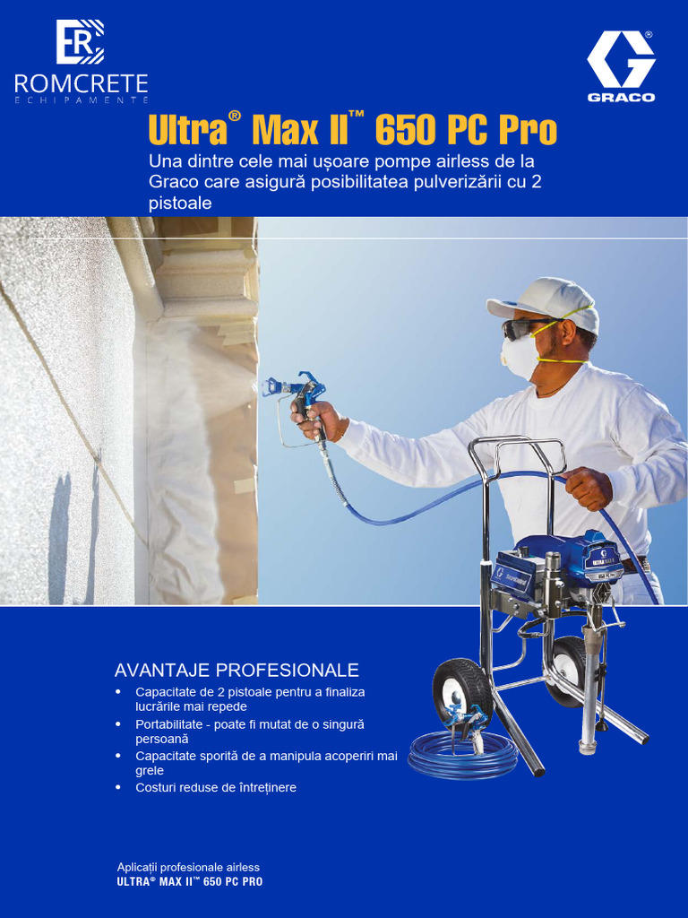 Pompa Airless Zugravit Graco Ultramax 650 | PDF | Manufactured Goods ...