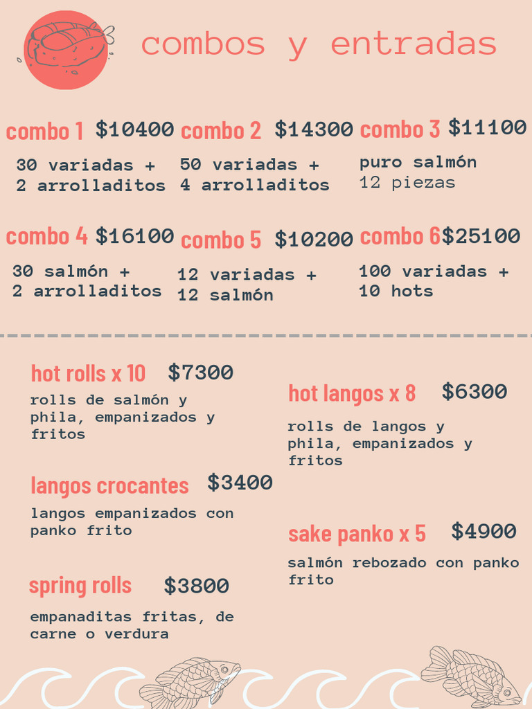 Menu Vilo Sushi-1 | PDF | Cocina asiática | Preparación de comida y bebida