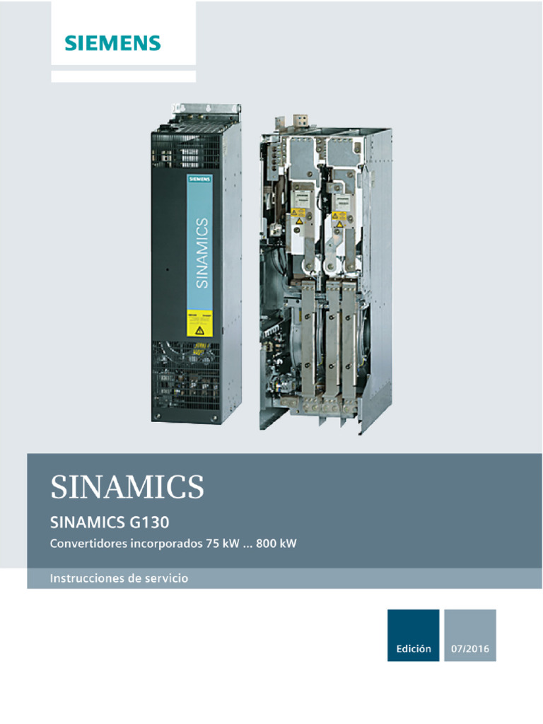 SINAMICS G130 Inverter Chassis Units Es-ES | PDF | Ingenieria Eléctrica ...