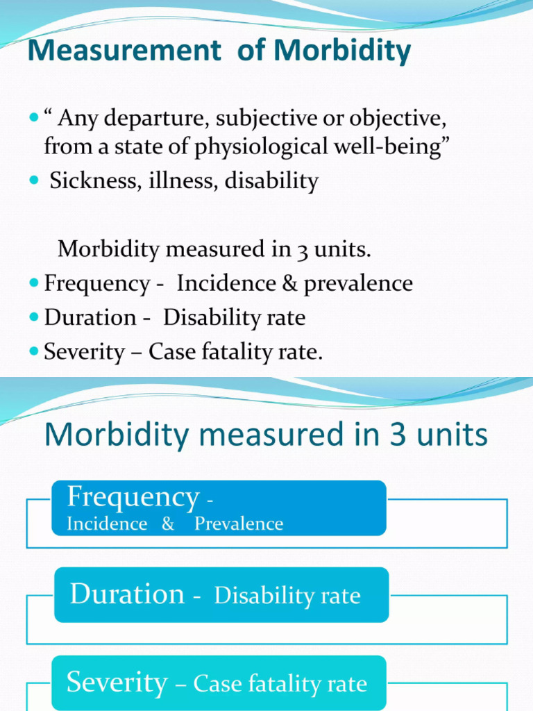 Measurements of Morbidity | PDF