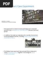 Robbers Cave Experiment Summary | PDF | Cognitive Science | Behavioural ...