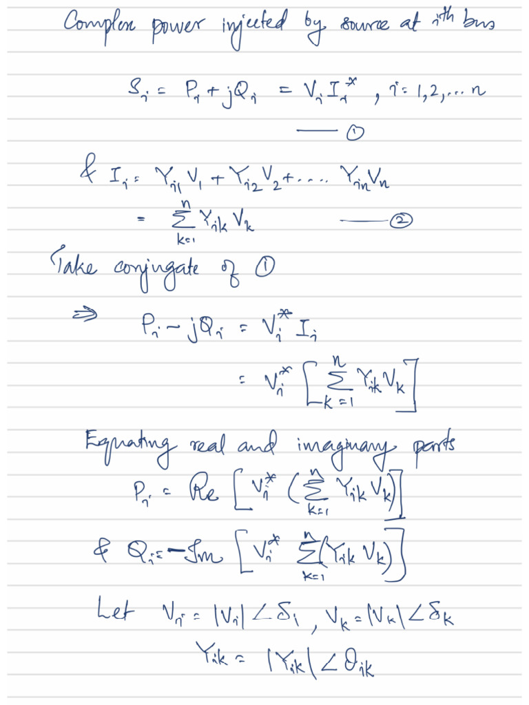 1.08 Load Flow Equation 7.08 Load Flow Equation - Compressed | PDF