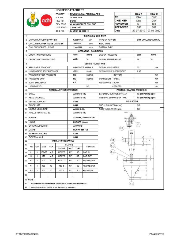 Datasheet For Hopper (D-3103) | PDF | Applied And Interdisciplinary ...