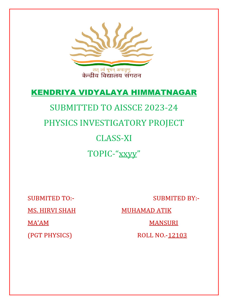 Physics Practical | PDF