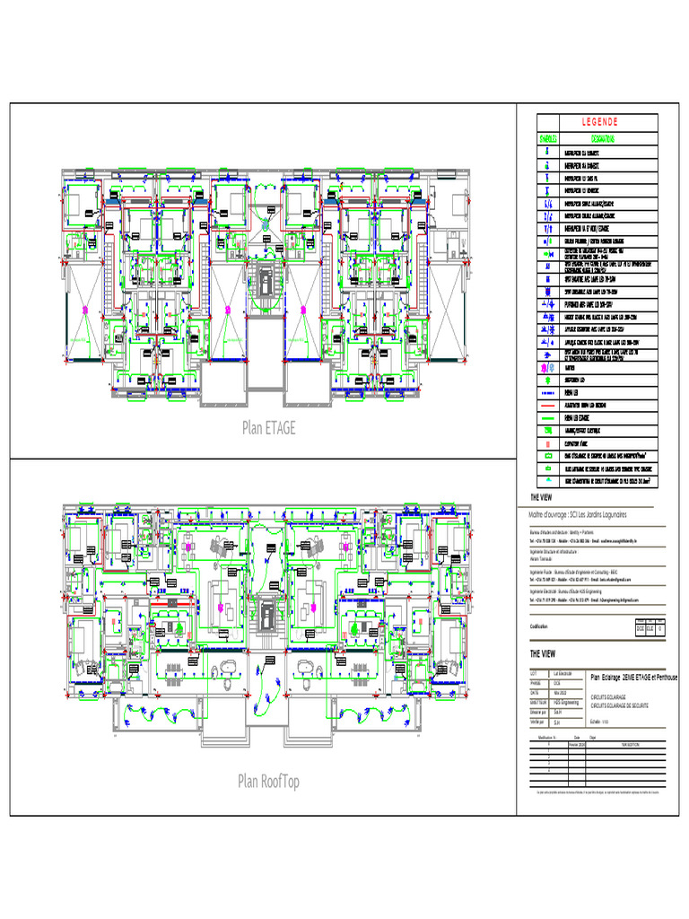 Plan D'execution Eclairage Penthouse Et Etage | PDF