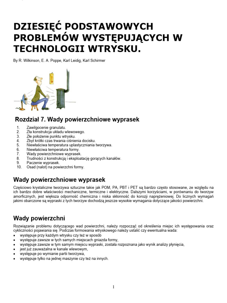 Wady Wyprasek | PDF