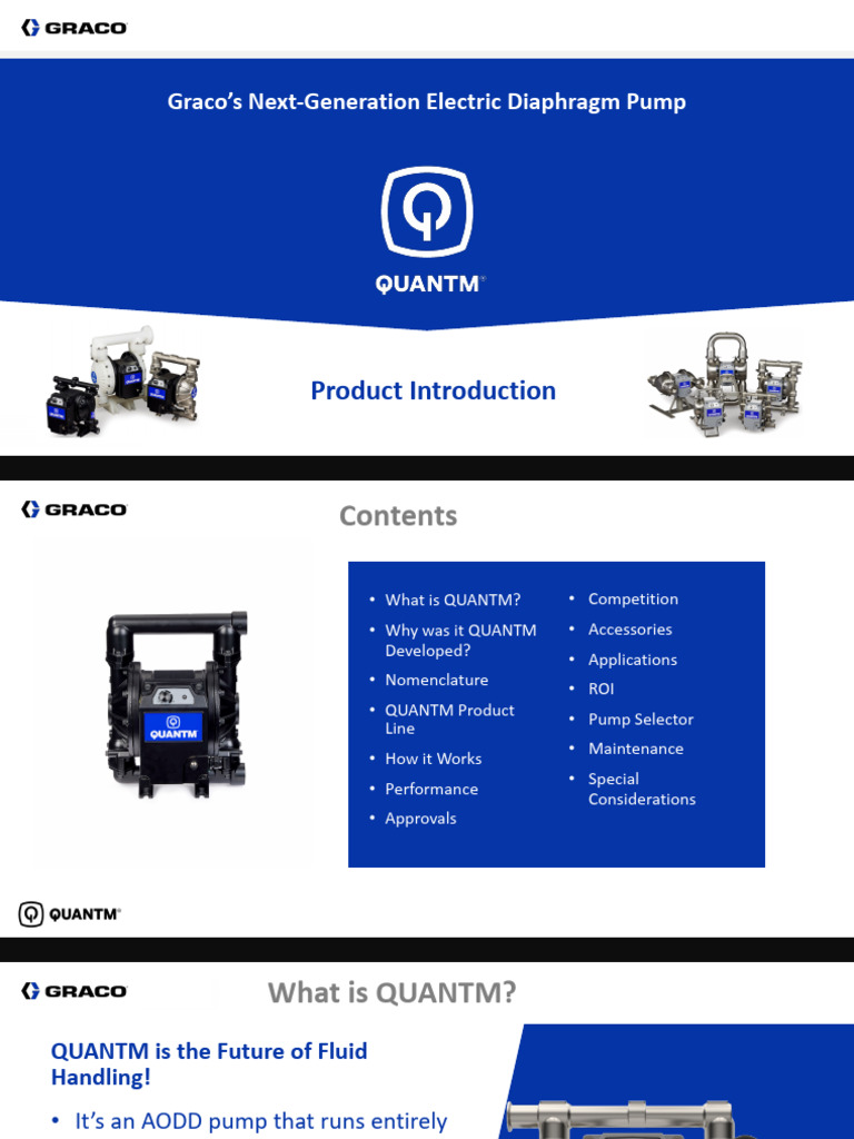 QUANTM Product Introduction English | PDF | Electric Motor | Pump