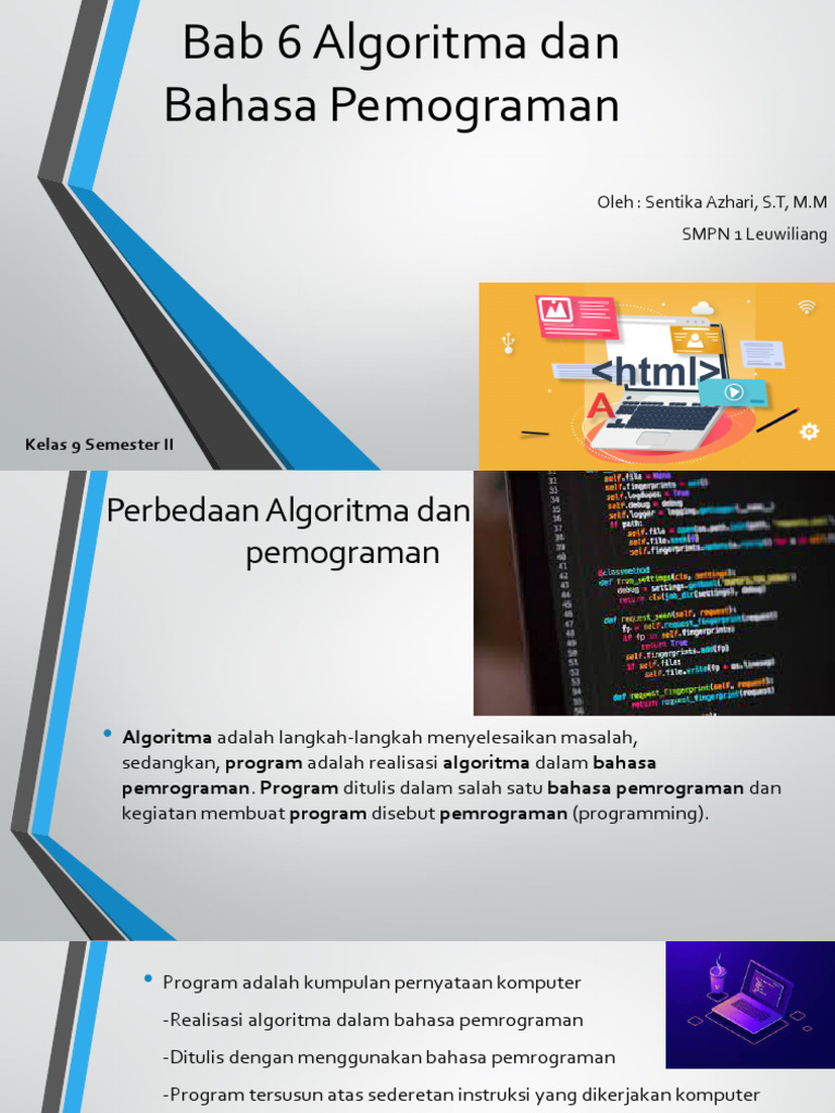 Materi 6 Algoritma Dan Bahasa Pemograman Pdf