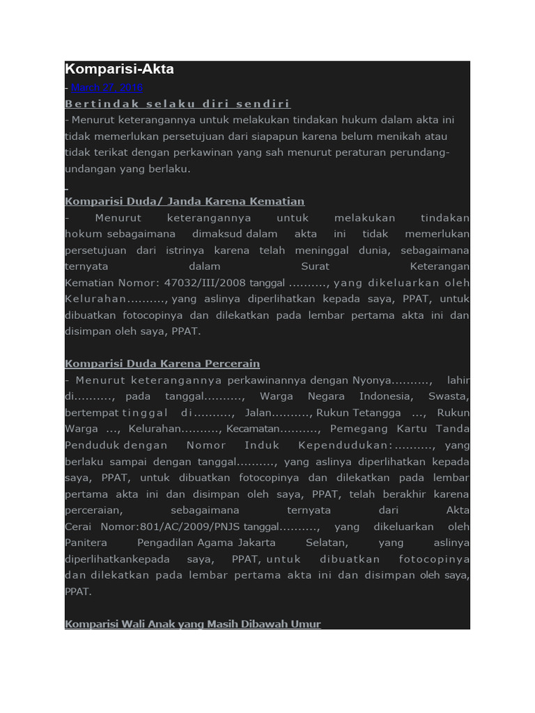 Contoh Komparisi | PDF