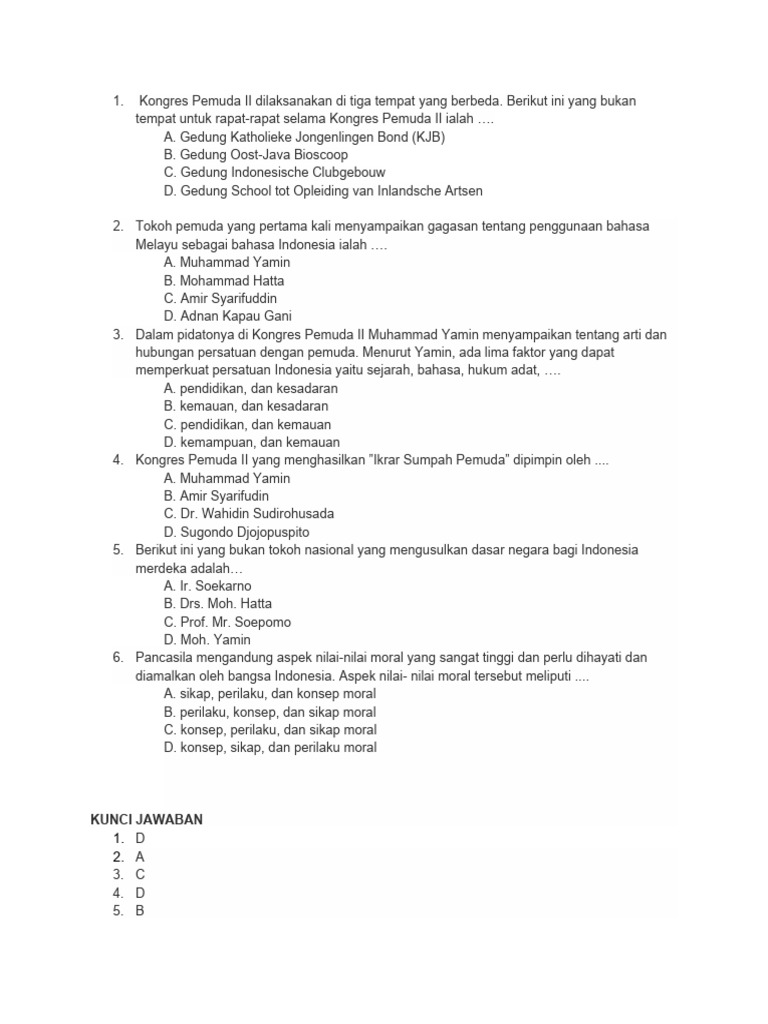 Contoh Soal PKN Kelas 8 | PDF | Perjalanan