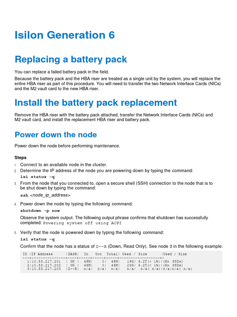 Gen 6 Battery and Riser Card Replacement | PDF | Network Interface Controller | Node (Networking)