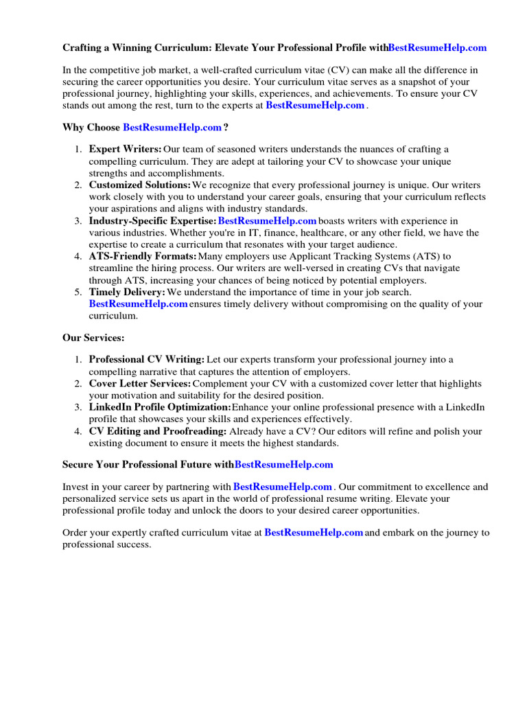Curriculum Vitae English Information Technology | PDF | Linked In