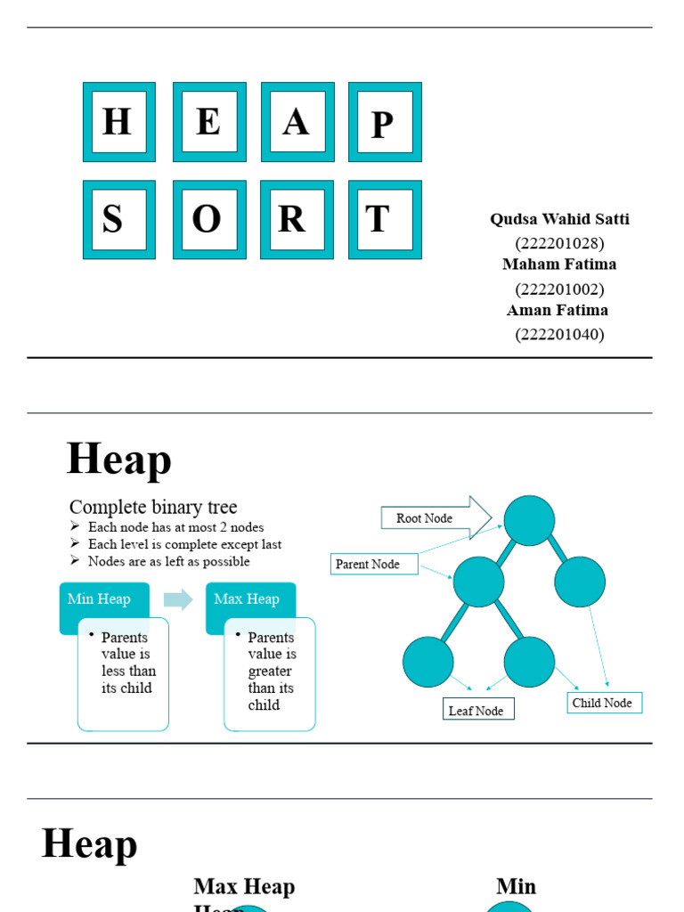 Heap Sort Pdf Computer Data Computer Programming