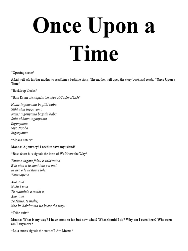 Once Upon A Time | PDF