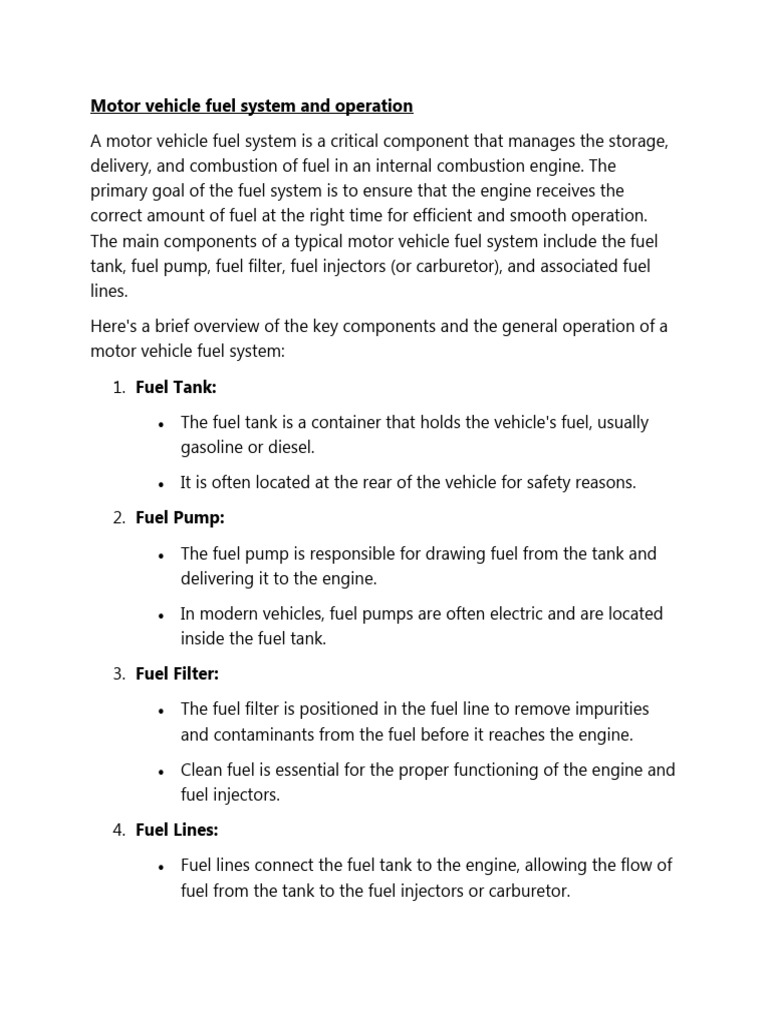 Fuel Pump Pdf Fuel Injection Internal Combustion Engine