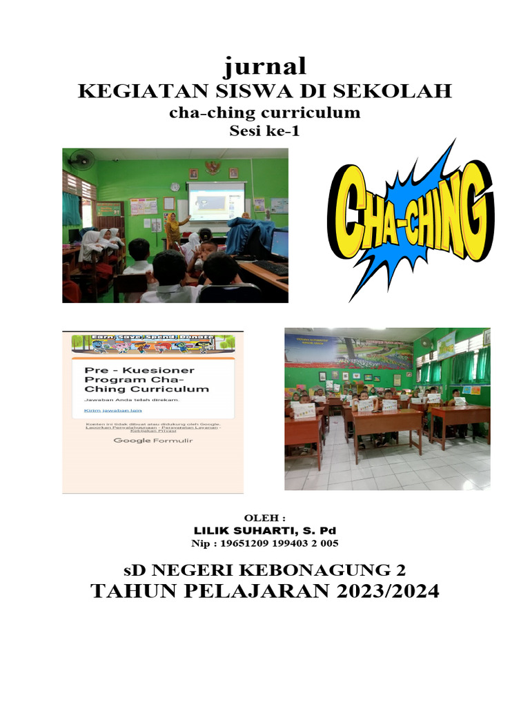 Jurnal 1 CHA - CHING | PDF