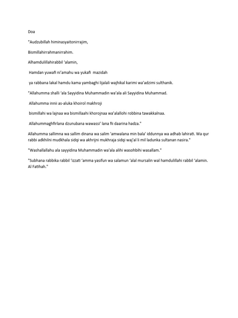 Doa WPS Office | PDF