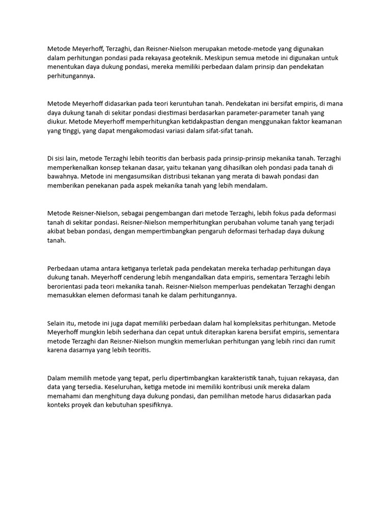 Metode Meyerhoff dalam Rekayasa Pondasi | PDF