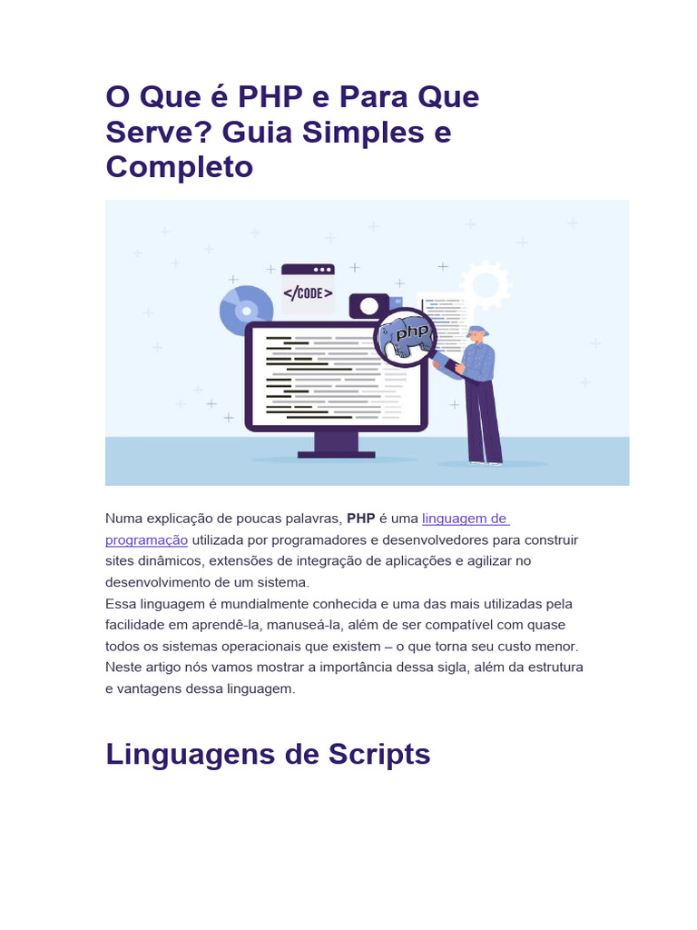 O Que É PHP e para Que Serve | PDF