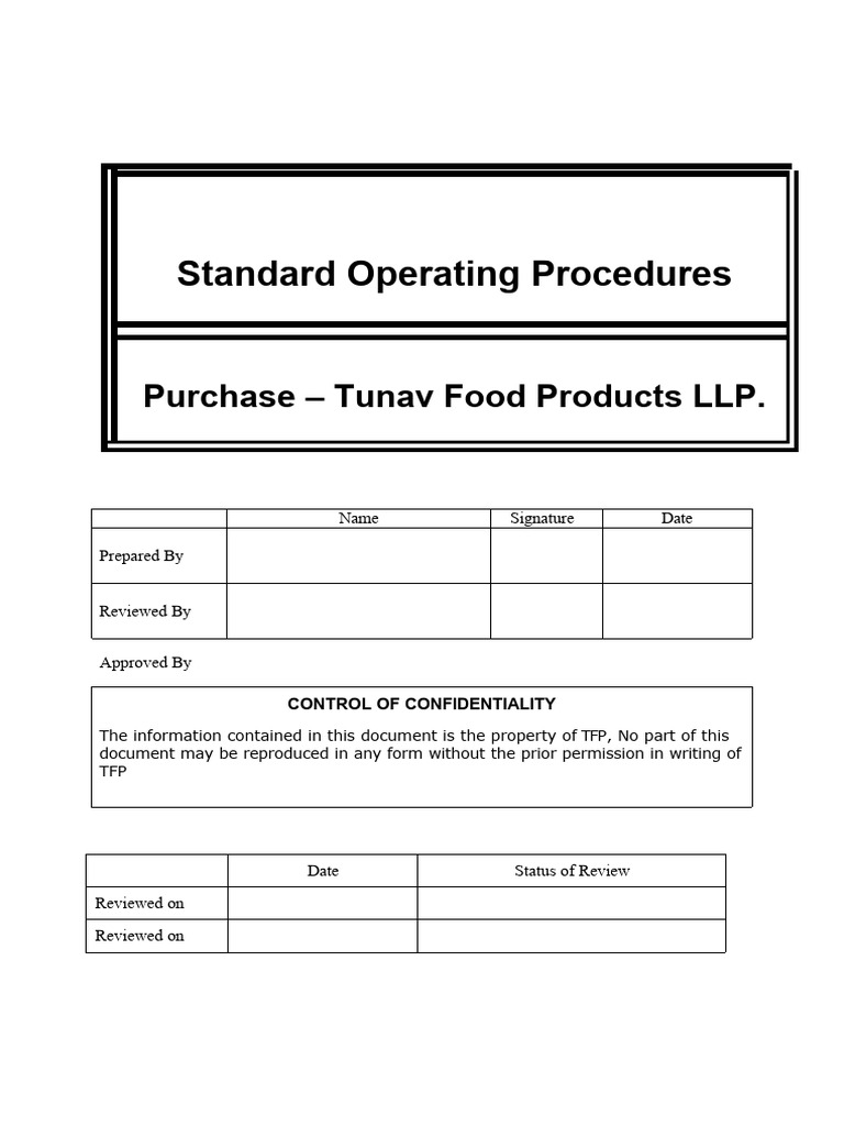 Purchase SOP | Download Free PDF | Procurement | Specification (Technical Standard)
