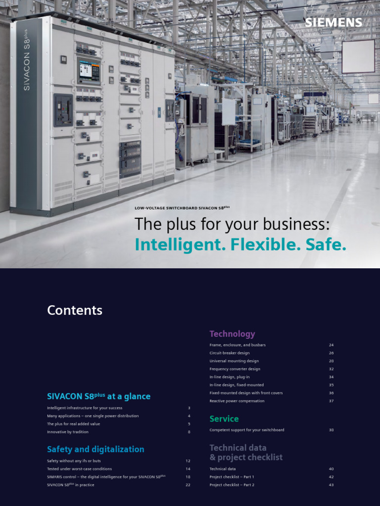 SIEA B10104 00 7600 WS Low Voltage Switchboard SIVACON S8plus EN ...