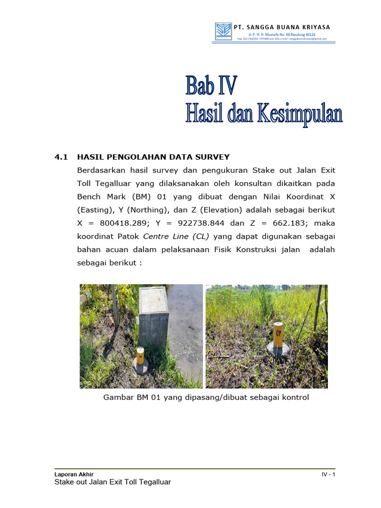 Lap Akhir ST Out KB Iv | PDF