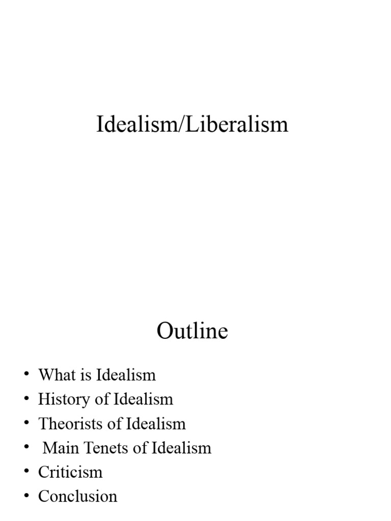 Idealism | PDF | Idealism | Peace
