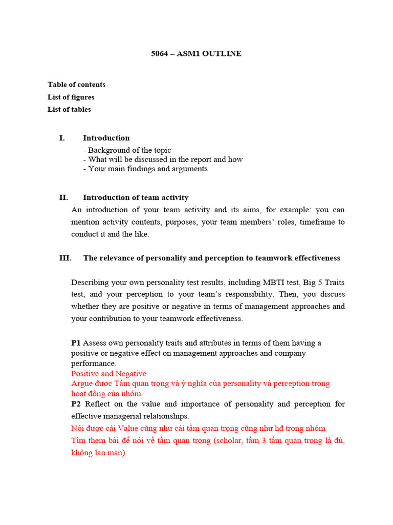 ASM 1 (5064) - Outline Có Note | PDF