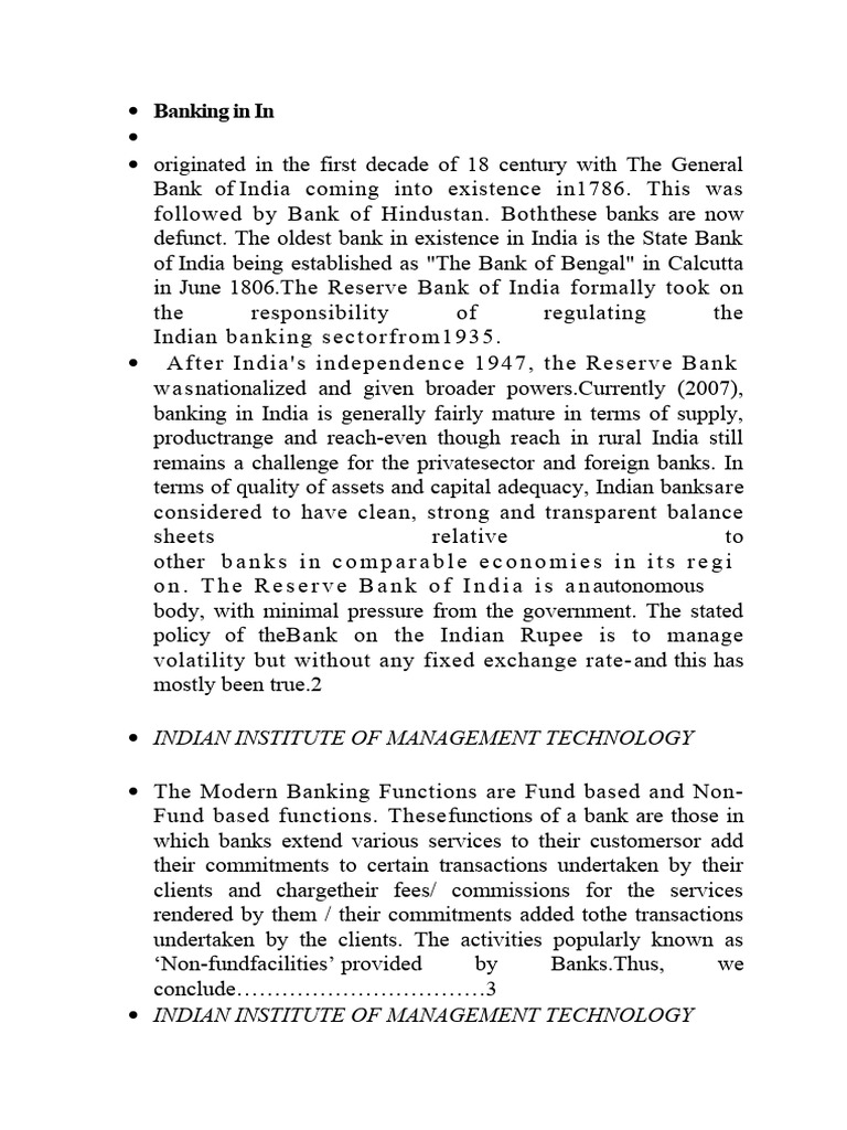 Banking Sector Profile in India | PDF | Business | Social Science