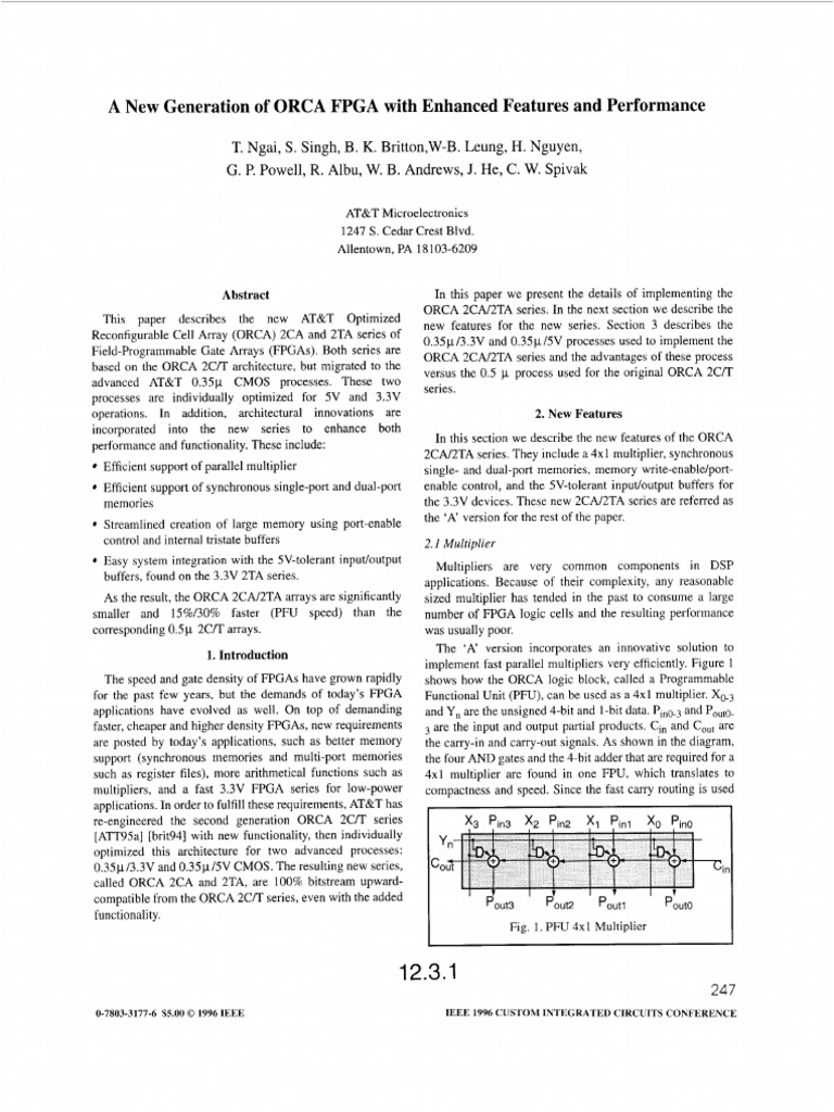 Fpga Orca | Download Free PDF | Field Programmable Gate Array ... Fpga Orca | Download Free PDF | Field Programmable Gate Array ...