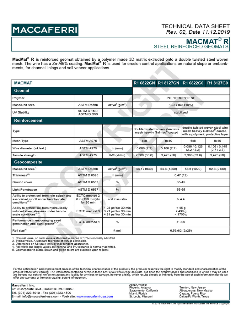 MacMat Technical Data Sheet | PDF | Polymers | Physical Sciences