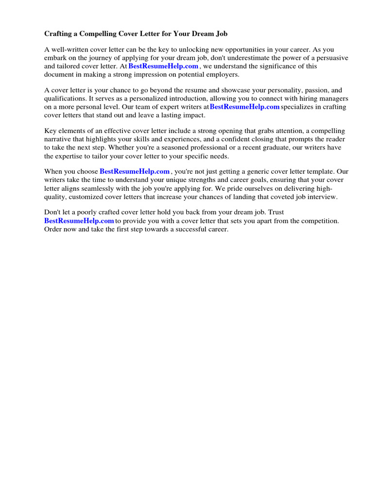 Cover Letter Job Proposal | PDF