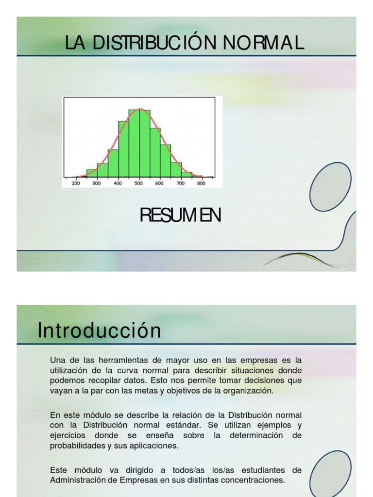 Describir Una Distribución Normal DISTRIBUCIÓN NORMAL En R 🔔