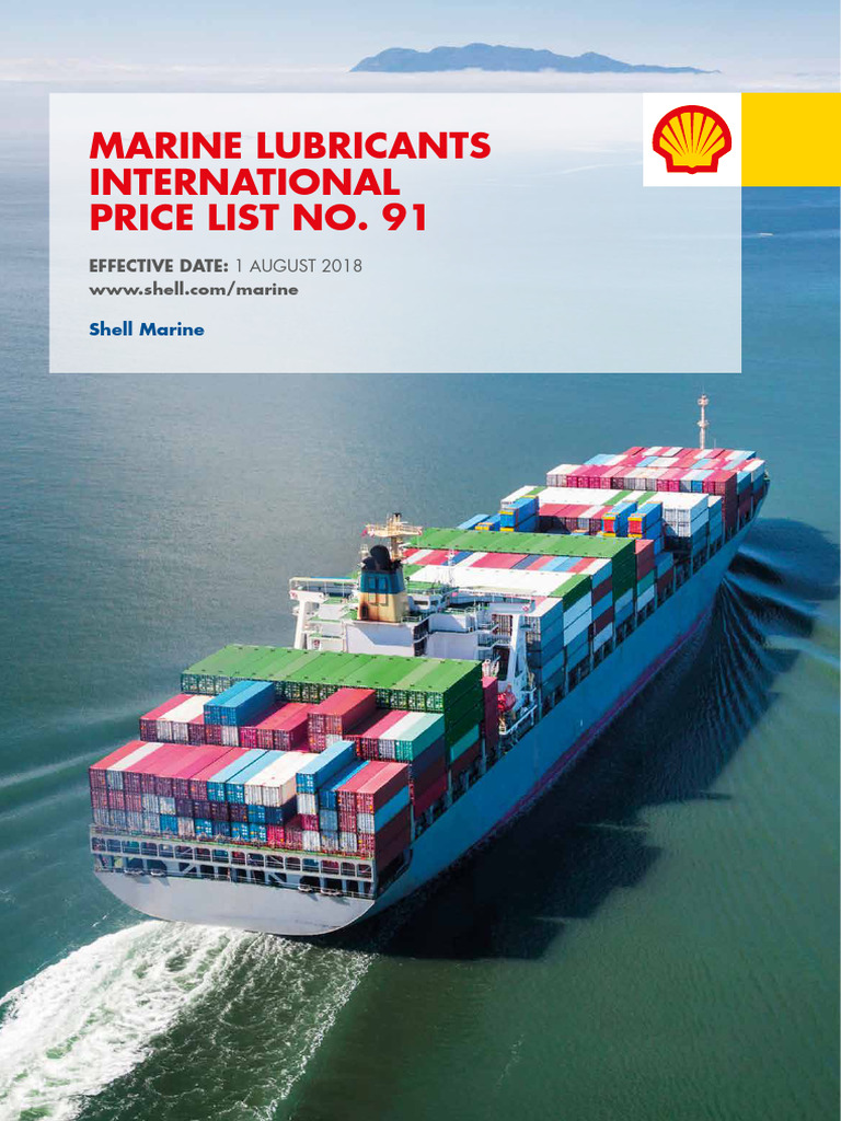 Shell Marine International Price List91 | PDF | Fee | Prices