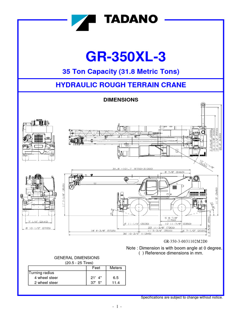 GR 350 3 00311 - Us 02 | Download Free PDF | Crane (Machine) | Axle