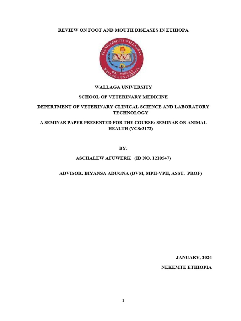 ASCHALEW Seminar | PDF | Infection | Virus