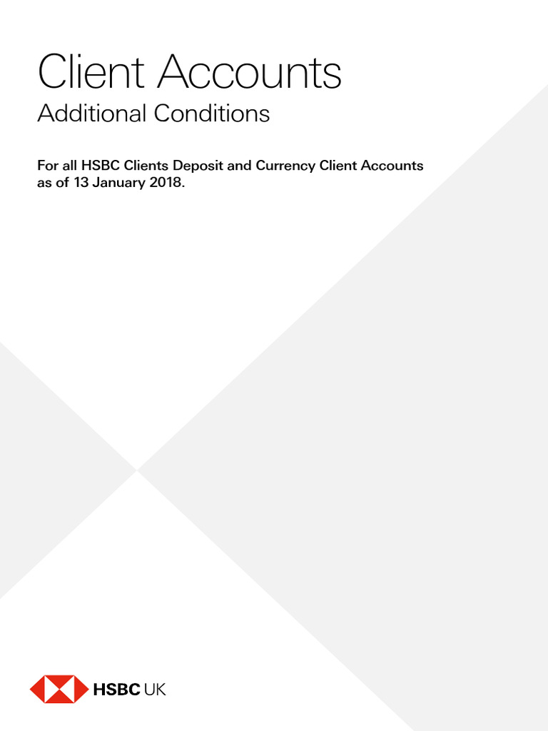 Client Accounts Additional Conditions | PDF | Overdraft | Cheque