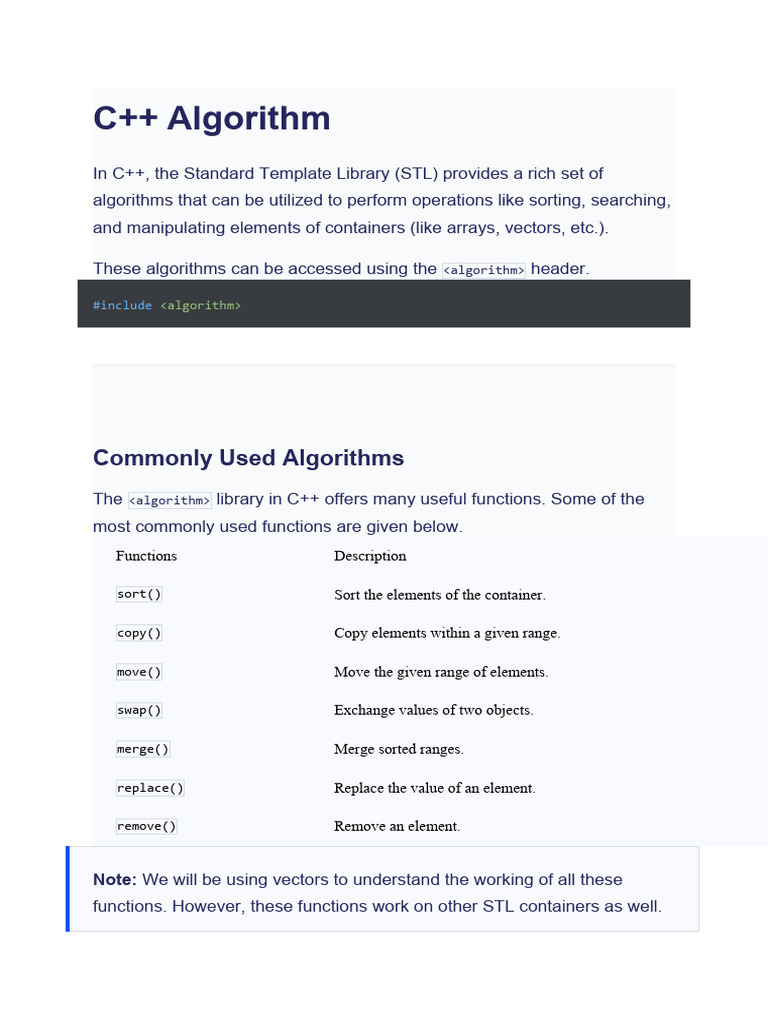 Algorithim | PDF | C++ | Computer Programming