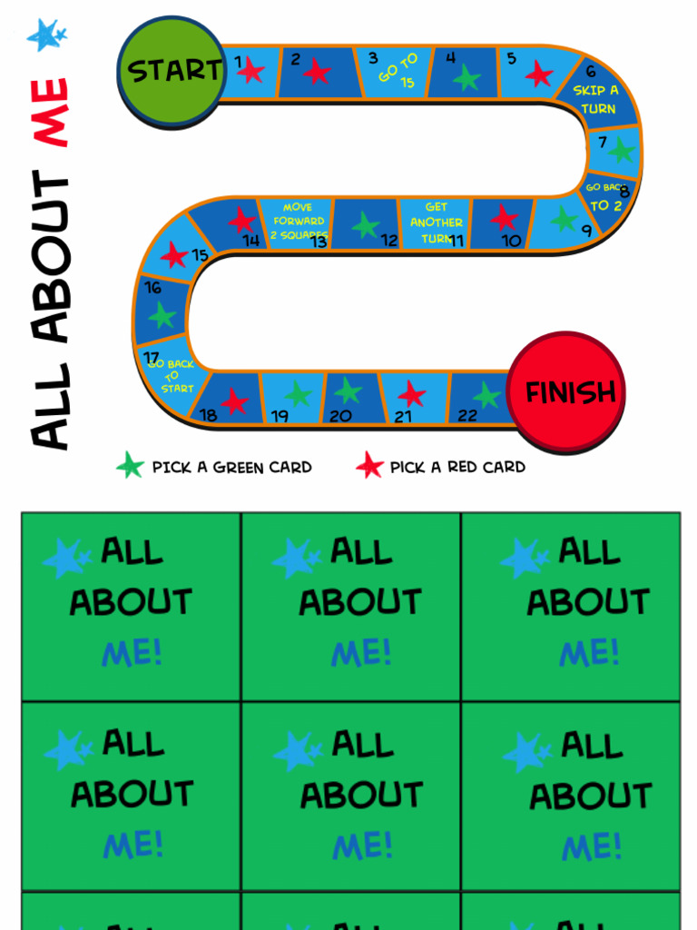 All About Me Board Game | PDF